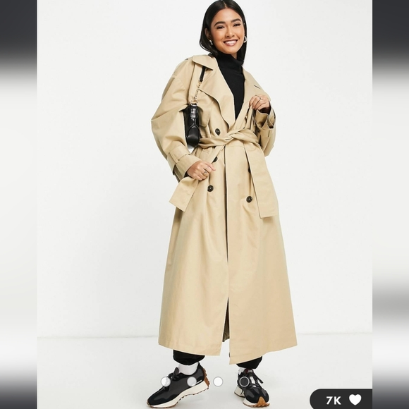 ASOS | Jackets & Coats | Nwt Asos Trench Coat With Tie | Poshmark